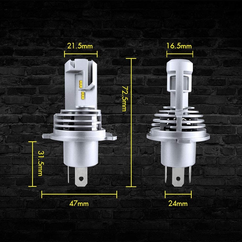 2 x LED H4 Headlights Bulbs Lamp Car Truck Lights Vehicle 12V 24V